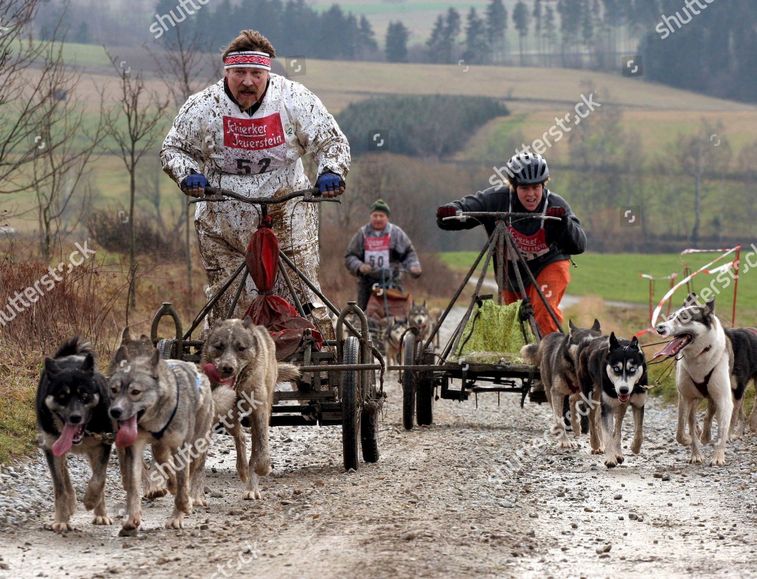Mushers Arrive Full Mud 7th International Editorial Stock Photo - Stock ...
