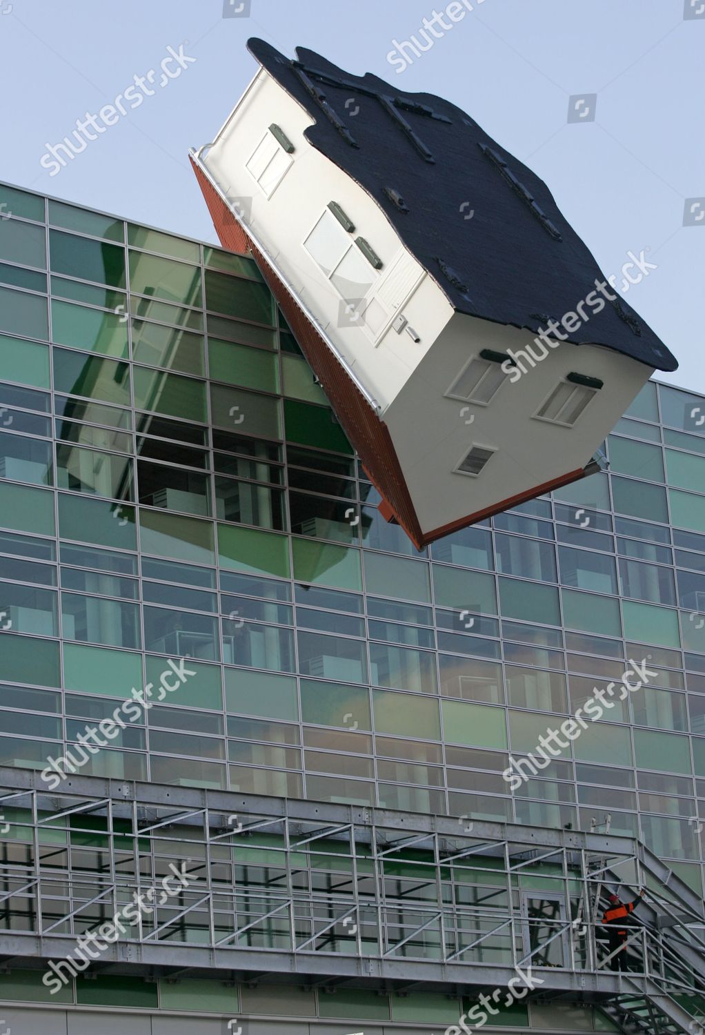 House On Roof Strabag Construction Company Editorial Stock Photo ...