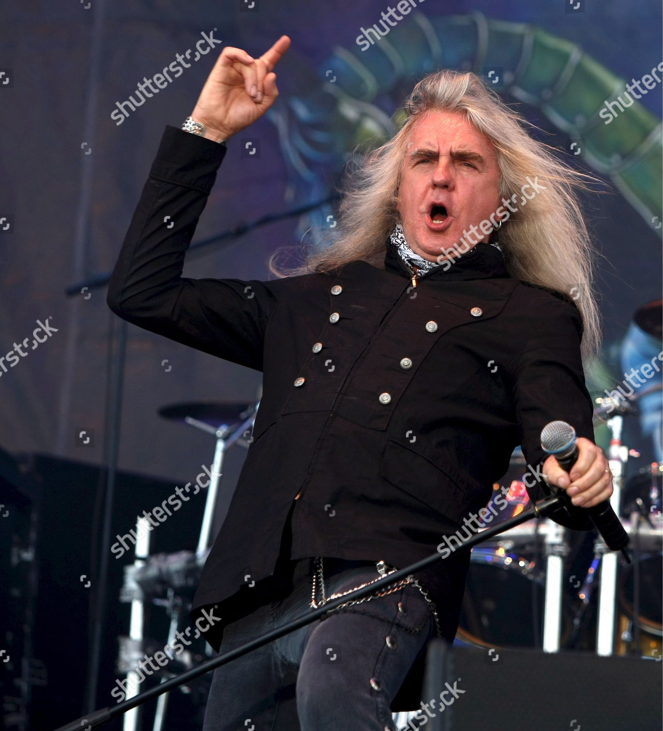 Singer British Band Saxon Biff Byford Editorial Stock Photo - Stock ...