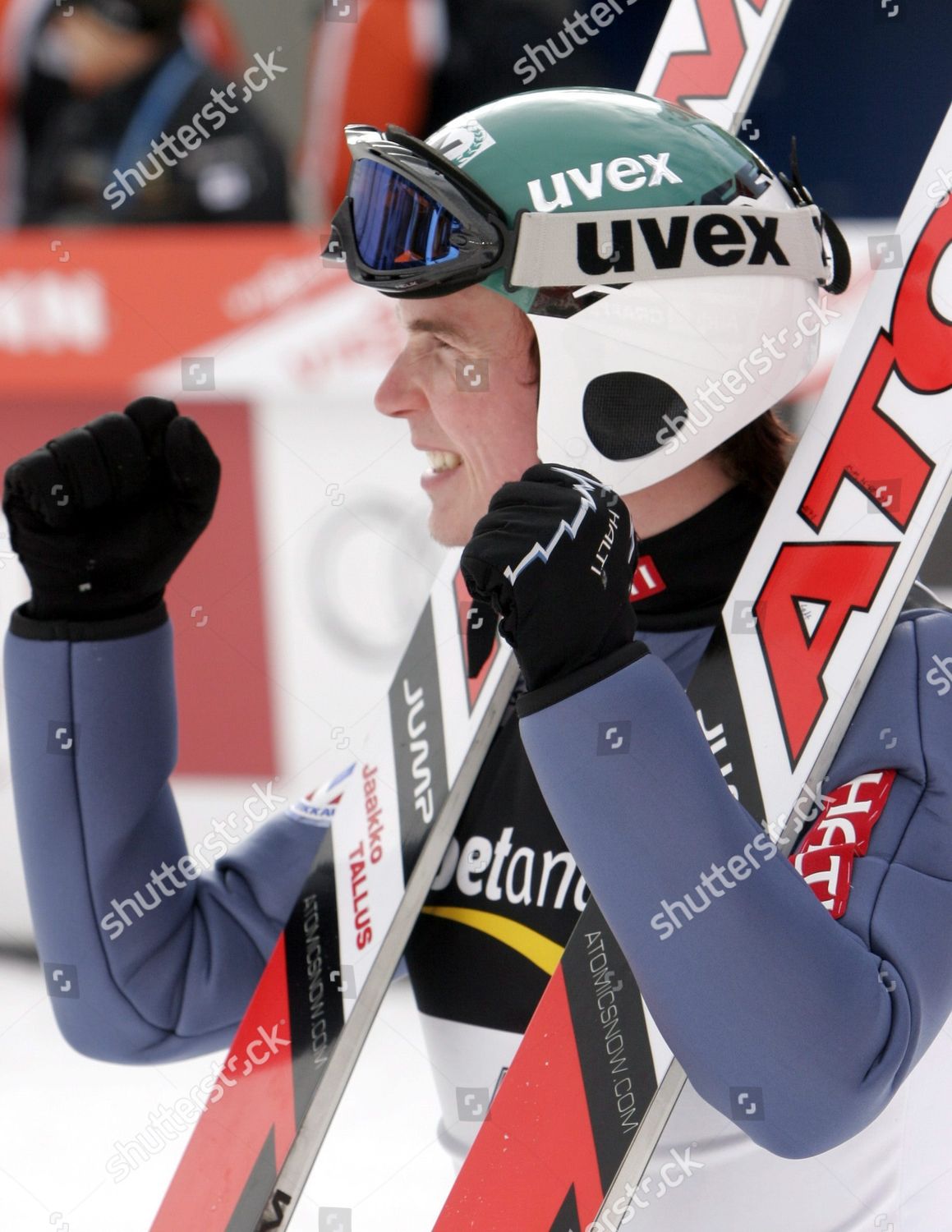 Jaakko Tallus Finland Celebrates Finishing Area Editorial Stock Photo ...