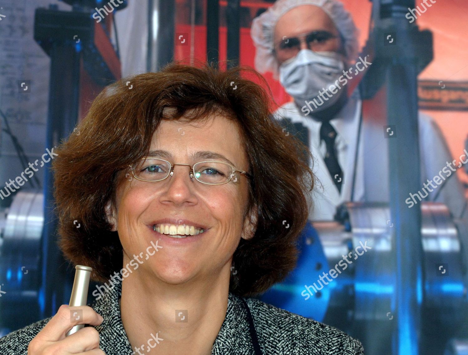 Swiss Physicist Ursula Keller Shows Laser Editorial Stock Photo - Stock ...