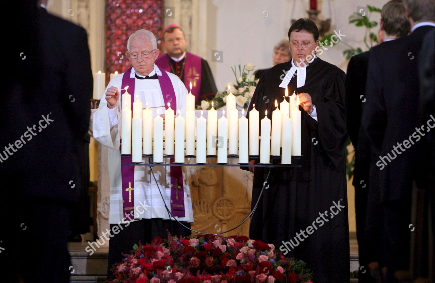 Reverend Gerhard Ortmann L Pastor Reiner Editorial Stock Photo - Stock ...