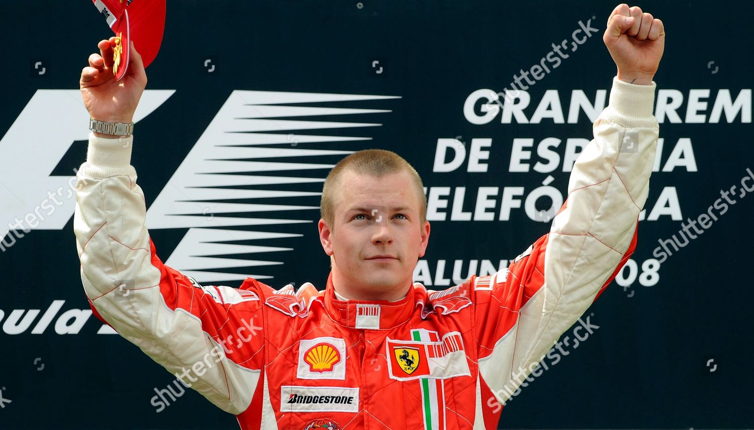 Finnish F1 Driver Kimi Raikkonen Ferrari Editorial Stock Photo - Stock ...