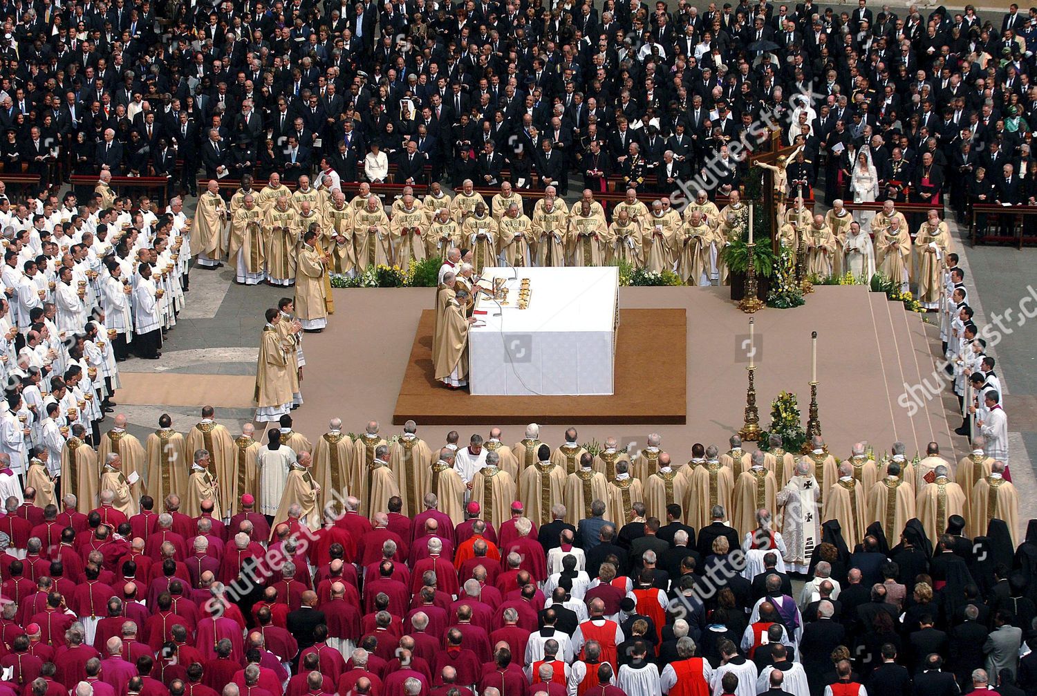 Pope Benedict Xvi During His Inaugural Editorial Stock Photo - Stock ...