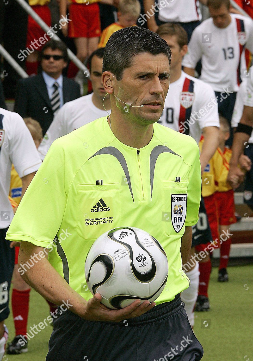 German Referee Markus Merk Enters Pitch Editorial Stock Photo - Stock ...