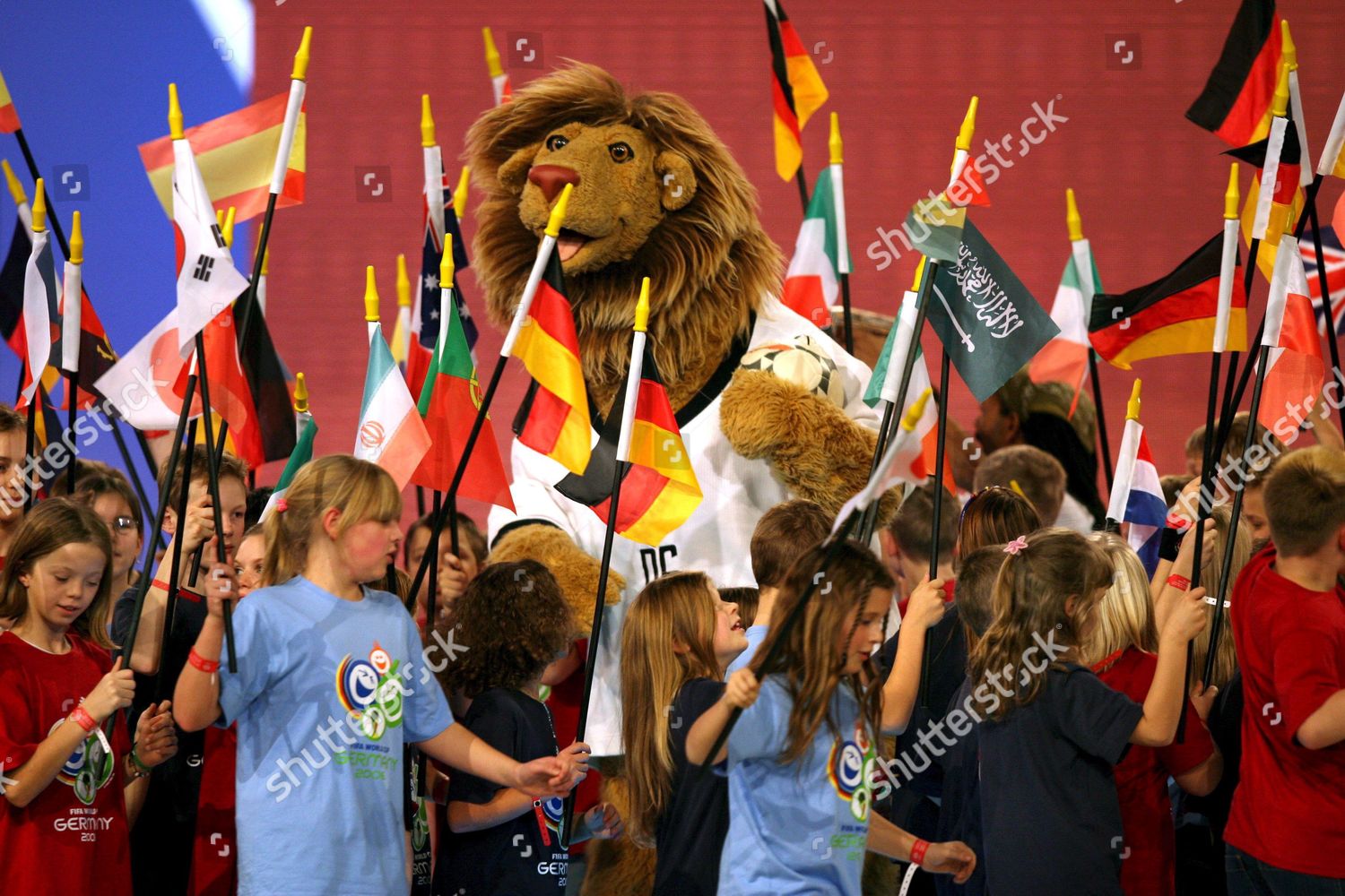Children Wave Little Flags Featuring National Editorial Stock Photo ...