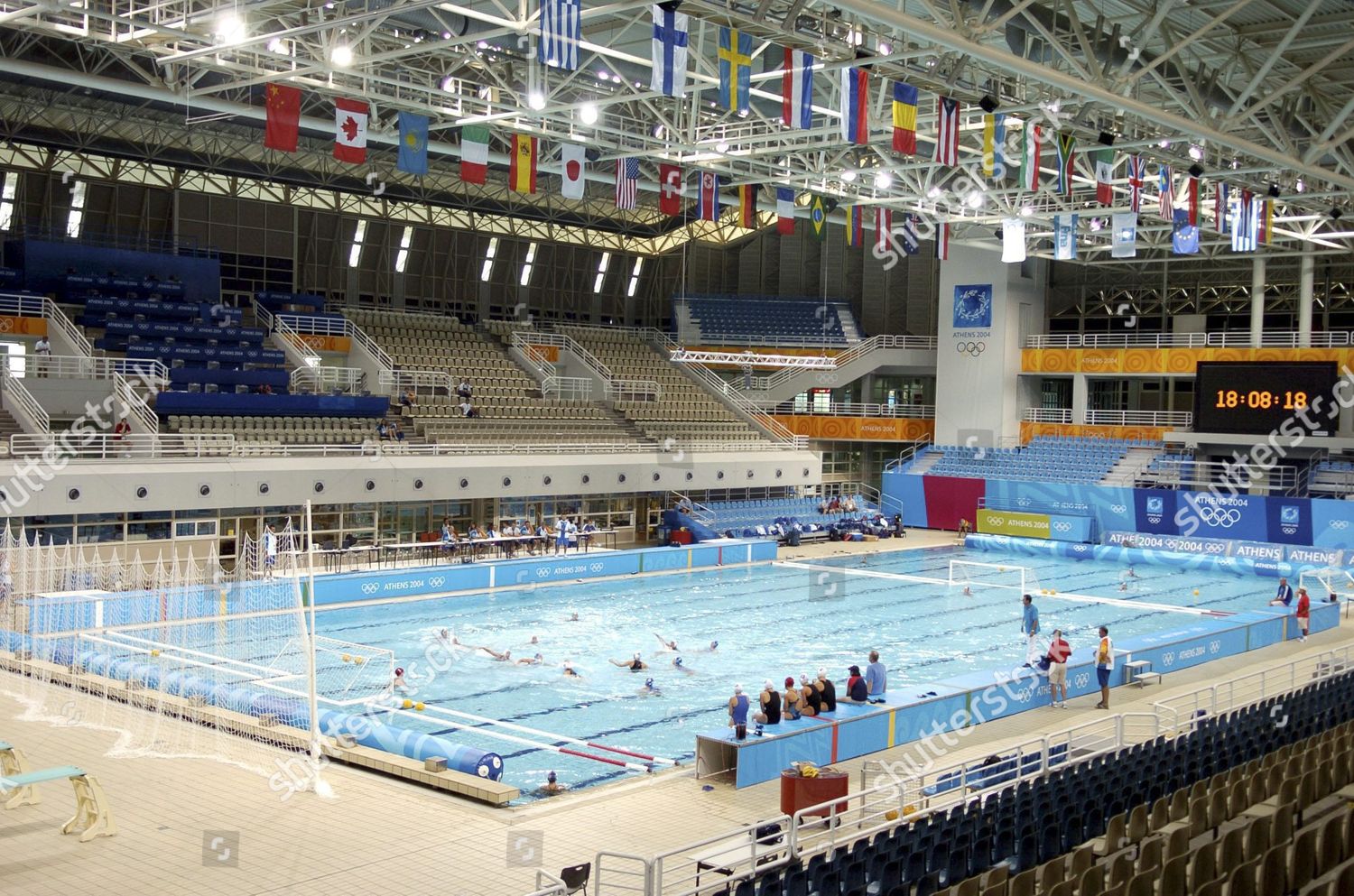Olympic Indoor Swimming Pool Athens Olympic Editorial Stock Photo ...