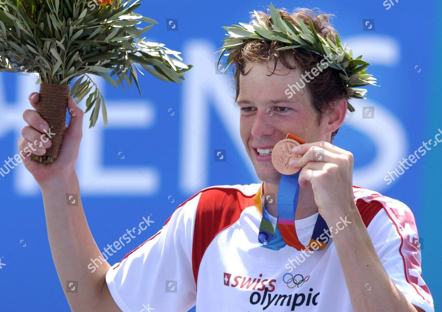 Swiss Triathlete Sven Riederer Bites His Editorial Stock Photo - Stock ...