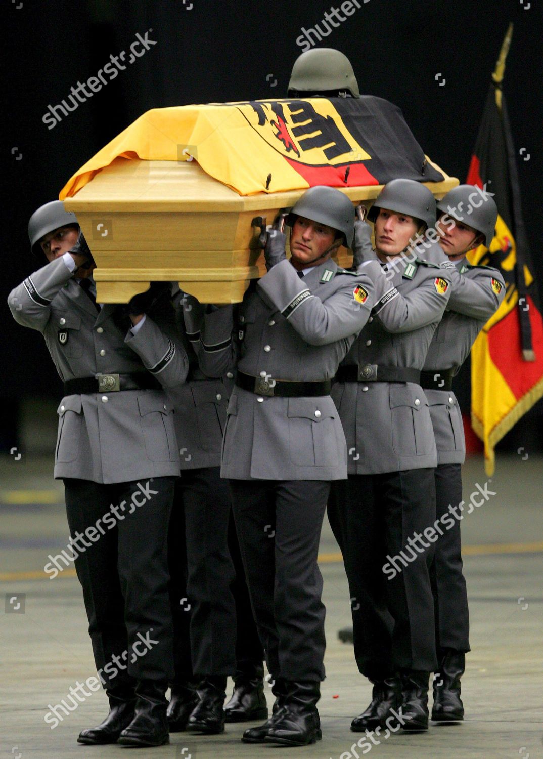 German Soldiers Carry Coffin 44yearold German Editorial Stock Photo ...