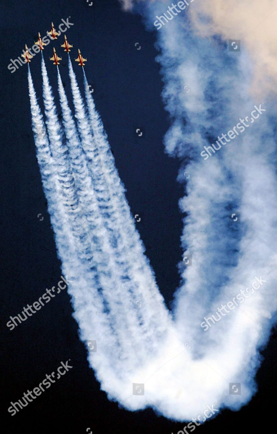Swiss Aerobatic Team Patrouille Suisse Perform Editorial Stock Photo ...