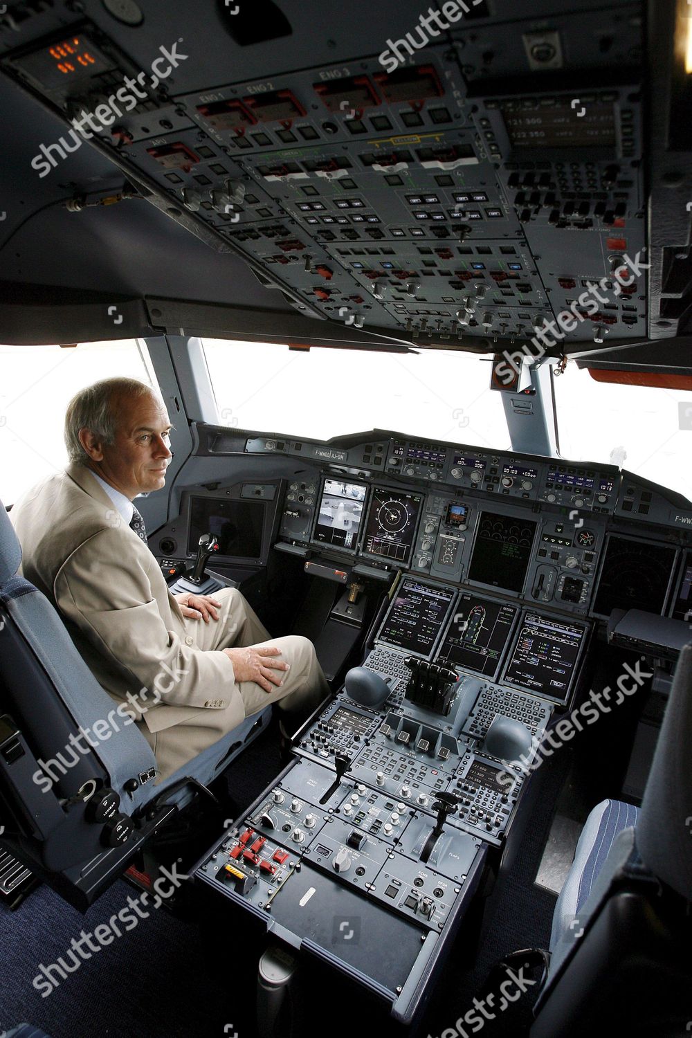 Airbus Test Pilot Peter Chandler Sits Editorial Stock Photo - Stock ...
