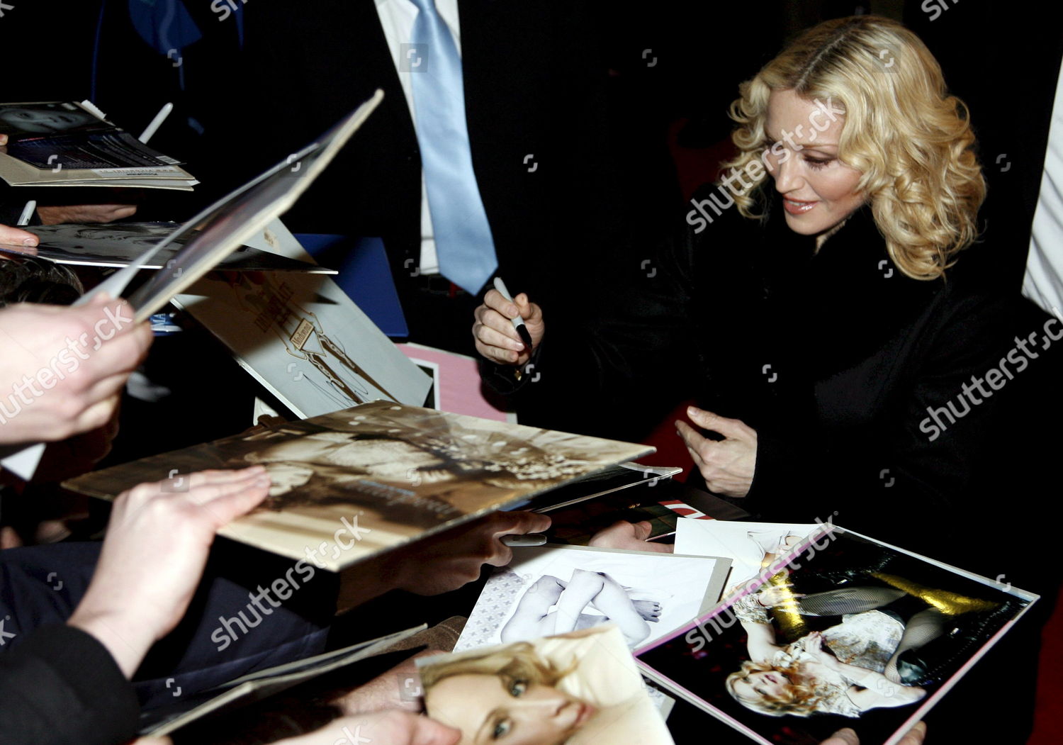 Us Singer Madonna Signs Autographs She Editorial Stock Photo - Stock ...