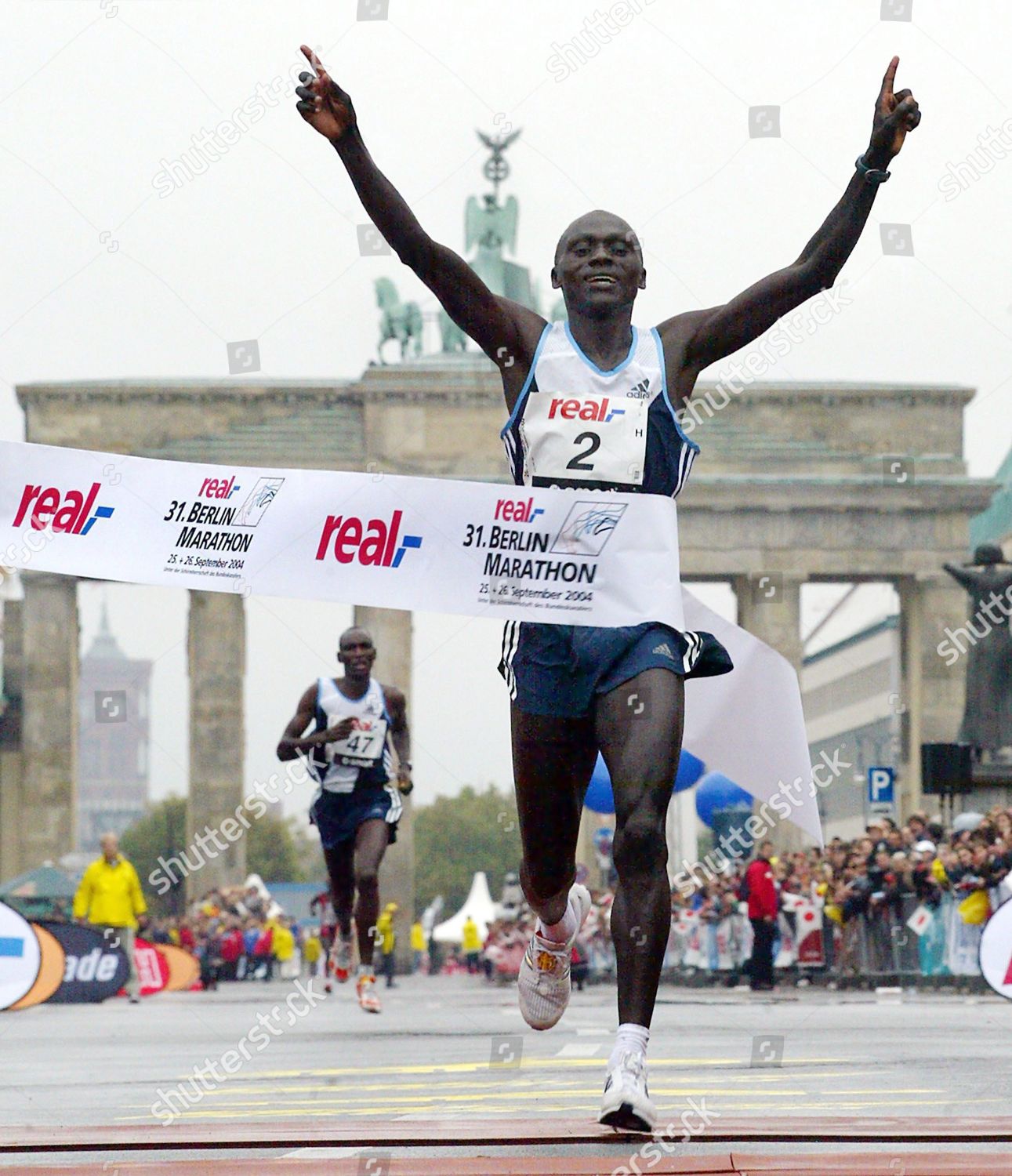 Kenyan Felix Limo Celebrates He Crosses Editorial Stock Photo - Stock ...
