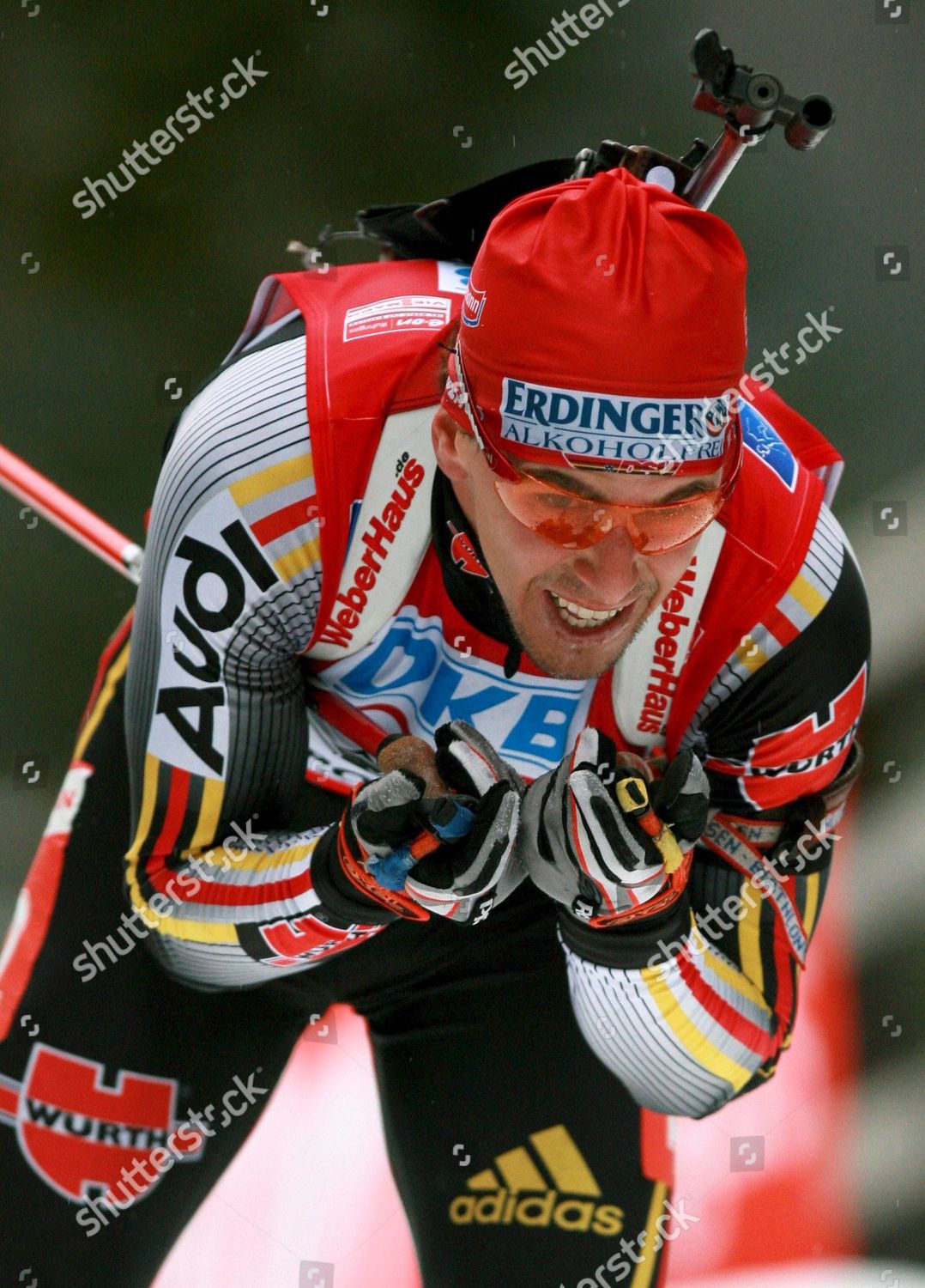 German Biathlete Michael Greis Pictured Action Editorial Stock Photo ...