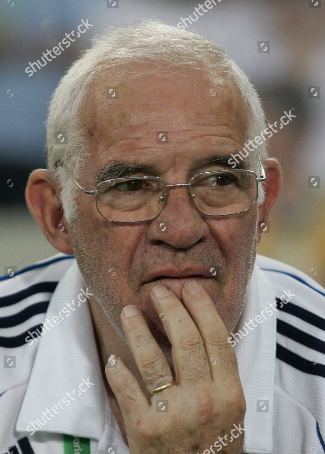 Spanish Coach Luis Aragones During Group Editorial Stock Photo - Stock ...