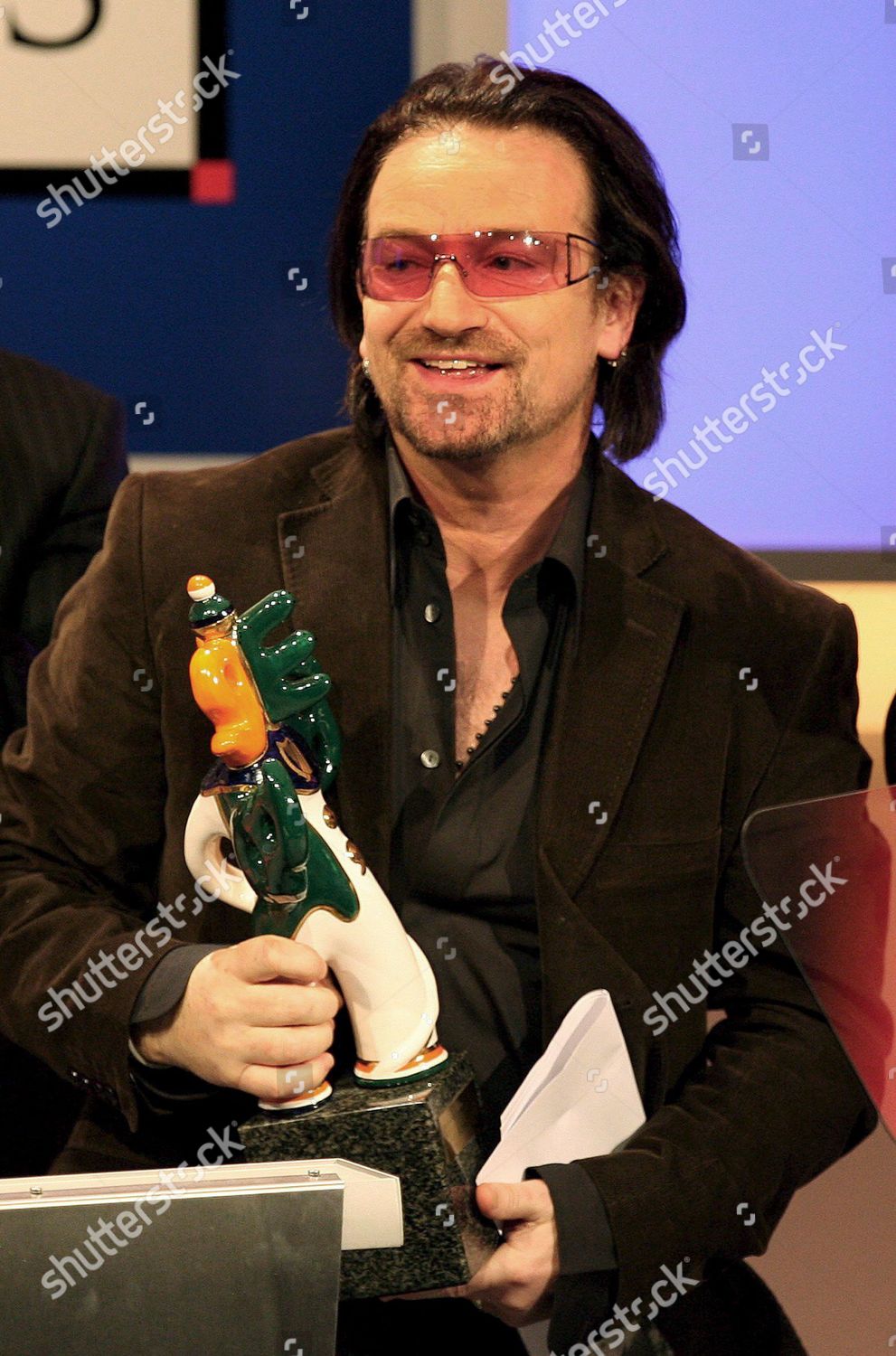 Bono Singer Irish Rockband U2 Poses Editorial Stock Photo - Stock Image ...