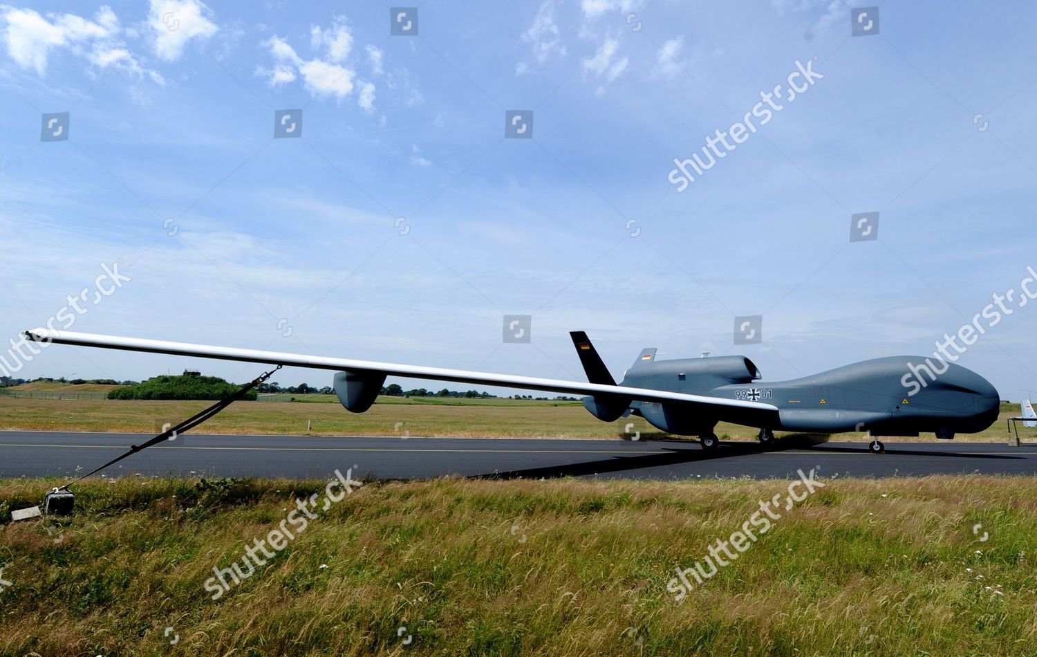 Drone Euro Hawk Stands On Airfield Editorial Stock Photo - Stock Image ...