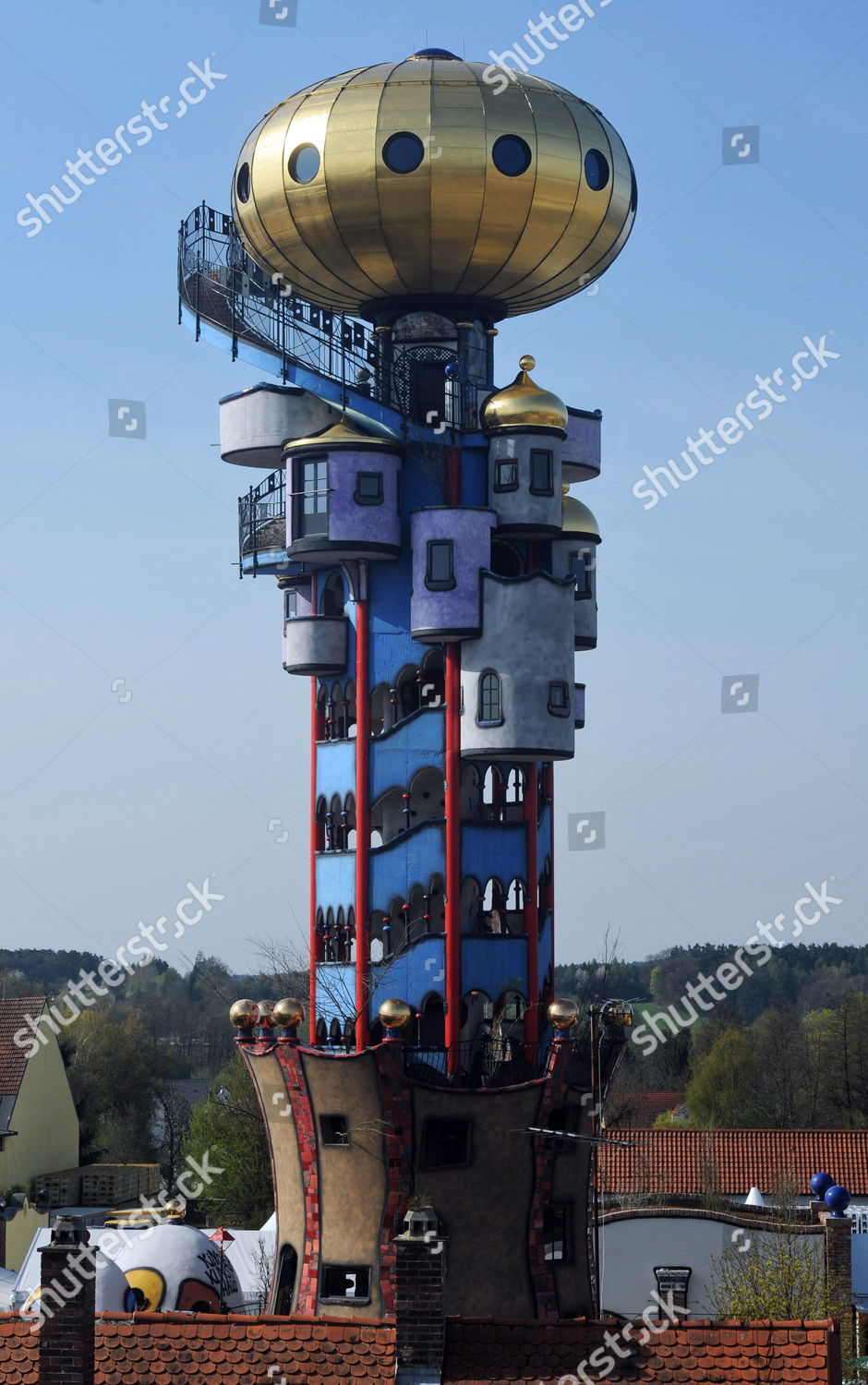 View Hundertwasser Tower Abensberg Germany 23 Editorial Stock Photo ...