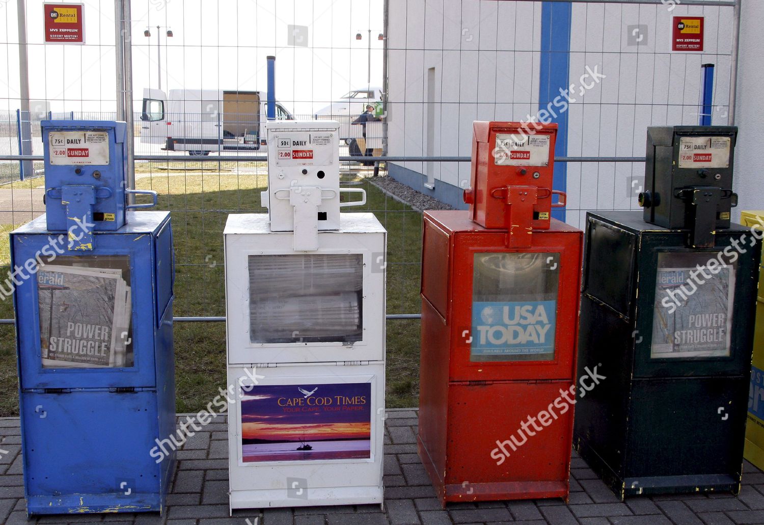 Us Newspaper Machines Installed Setting Airfield Editorial Stock Photo ...