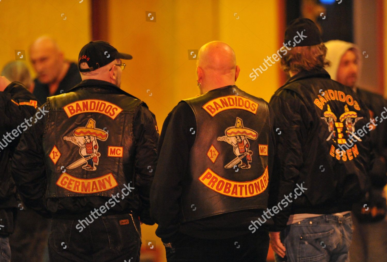 Members Bandidos Motorcycle Club Stand Outside Editorial Stock Photo ...