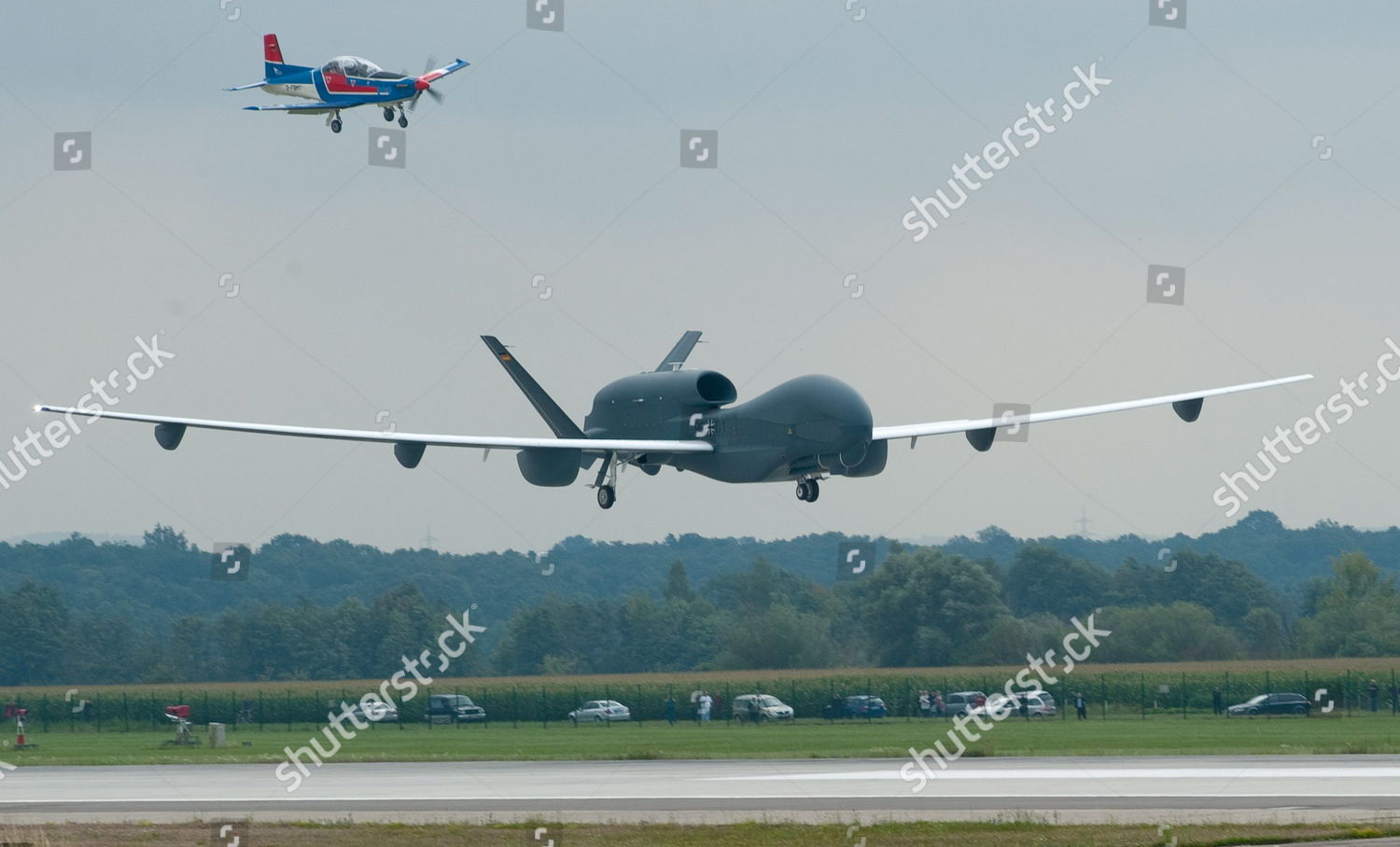 Unmanned Aerial Vehicle Uav Euro Hawk Editorial Stock Photo - Stock ...