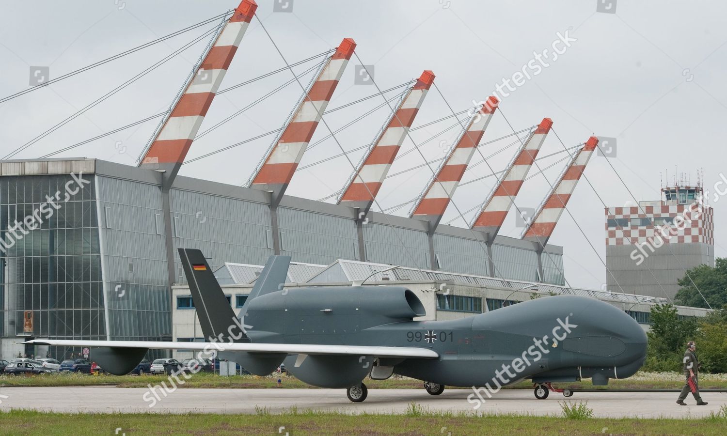 Unmanned Aerial Vehicle Uav Euro Hawk Editorial Stock Photo - Stock ...