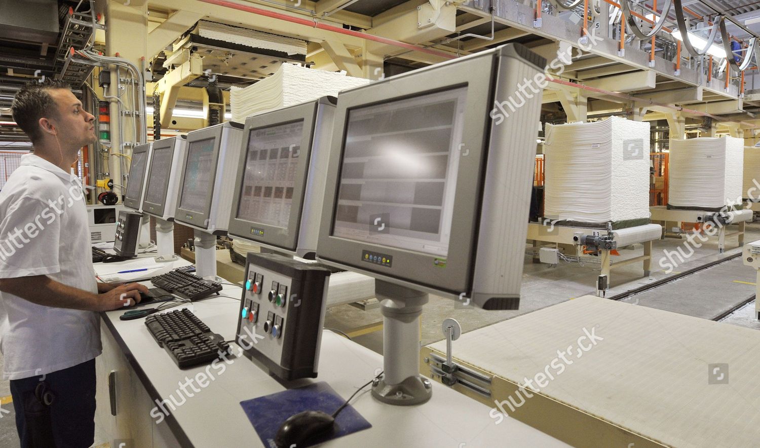 Enrico Berg Checks Paper Customising Former Editorial Stock Photo ...