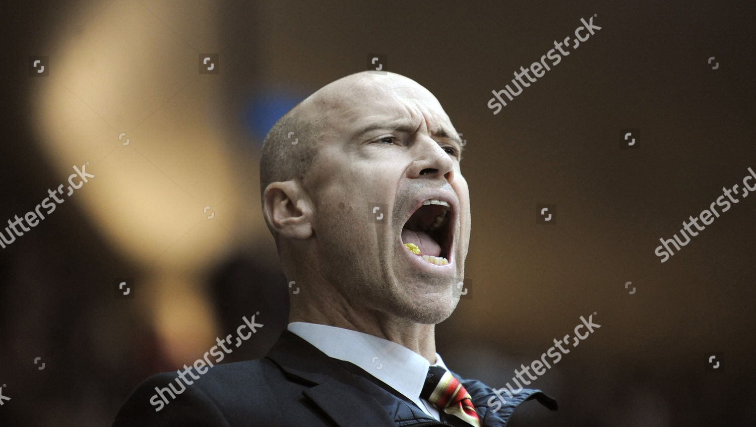 Canadian Coach Mark Messier Shouts His Editorial Stock Photo - Stock ...