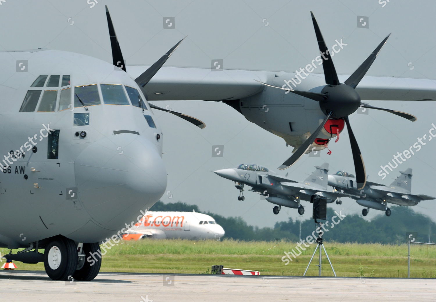 Military Transport Plane Type C130 Super Editorial Stock Photo - Stock ...