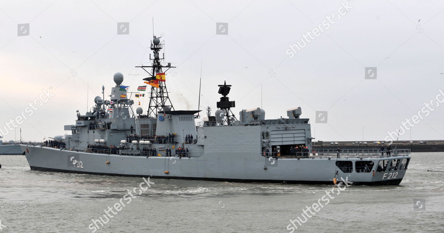 German Navy Karlsruhe Arrives Naval Port Editorial Stock Photo - Stock ...