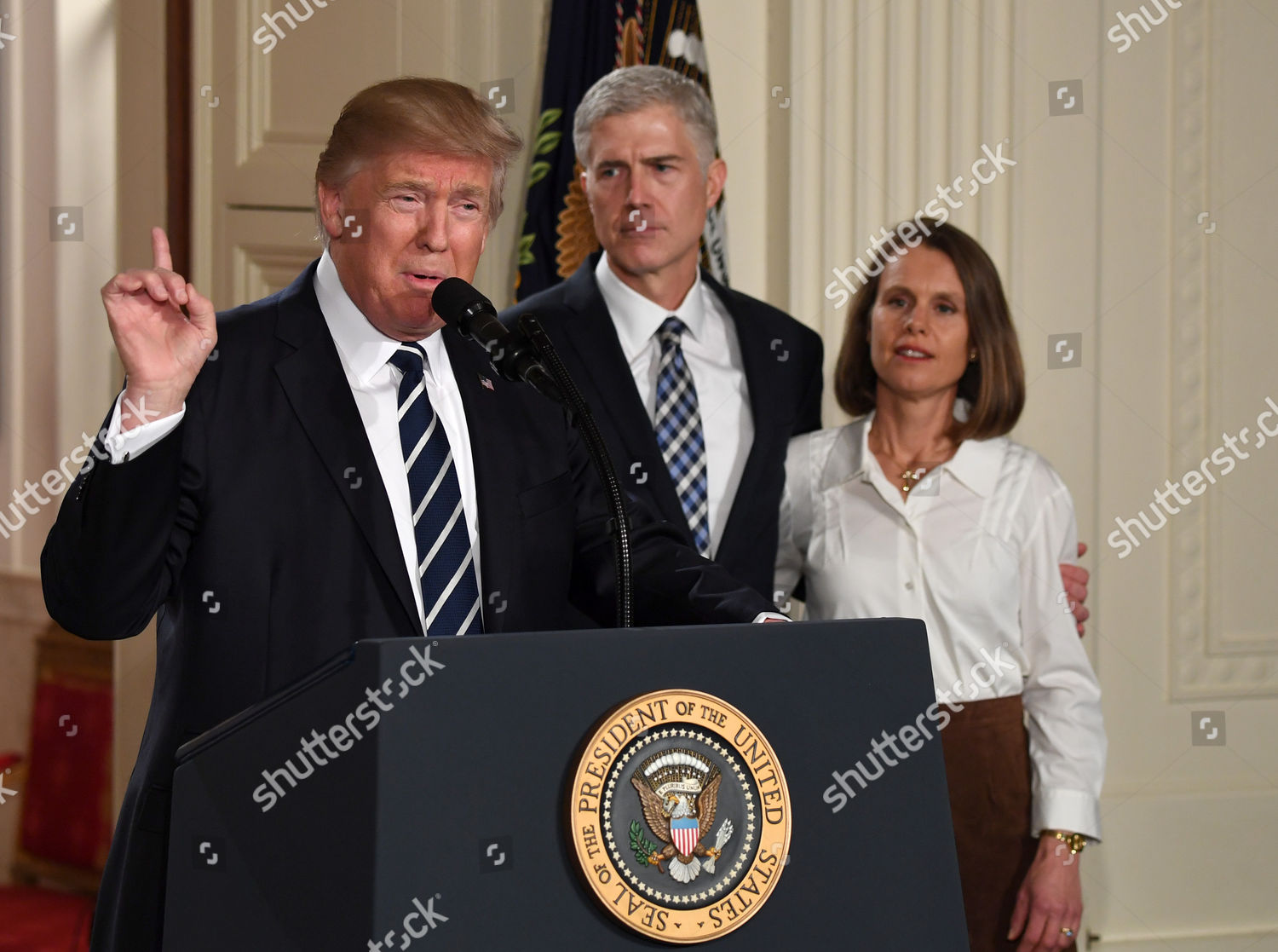 Judge Neil Gorsuch C His Wife Editorial Stock Photo - Stock Image ...