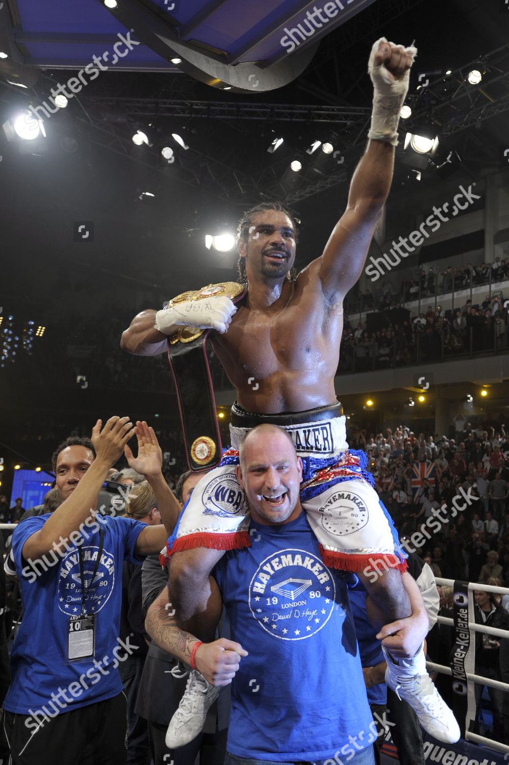 British Boxer David Haye Top Celebrates Editorial Stock Photo - Stock ...
