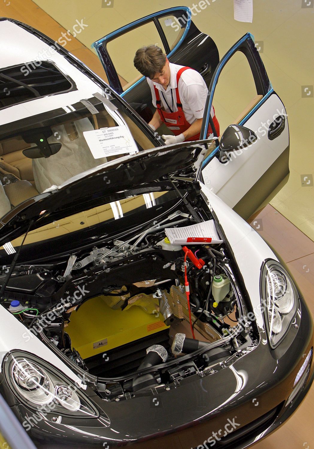 Carmaker Porsche Employee Checks Computer System Editorial Stock Photo ...