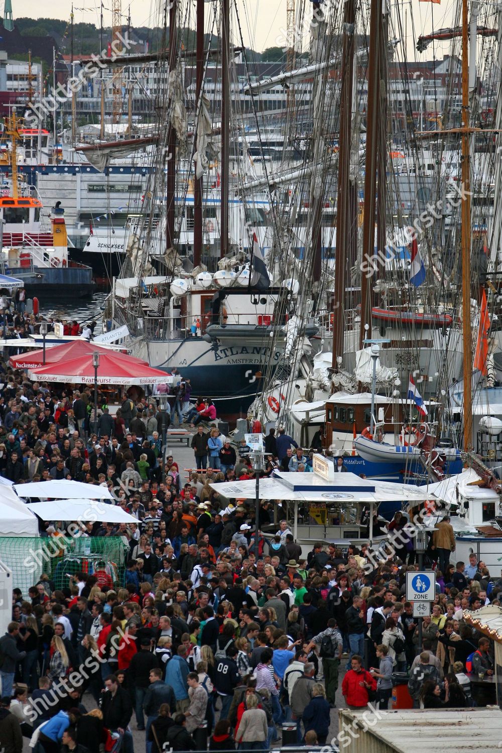 Visitors Traditional Kiel Week Eye Ships Editorial Stock Photo - Stock ...