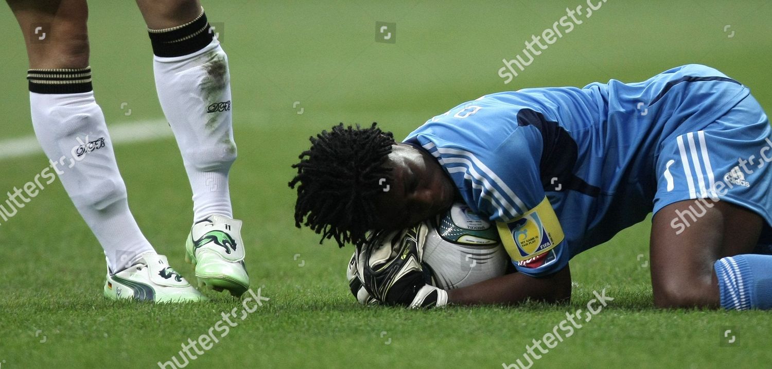 Nigerias Goalkeeper Precious Dede Catches Ball Editorial Stock Photo ...
