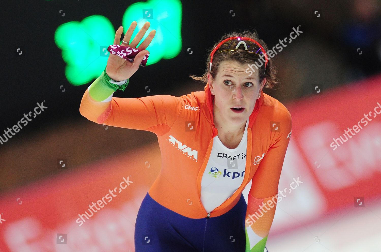 Dutch Athlete Ireen Wuest Performs During Editorial Stock Photo - Stock ...