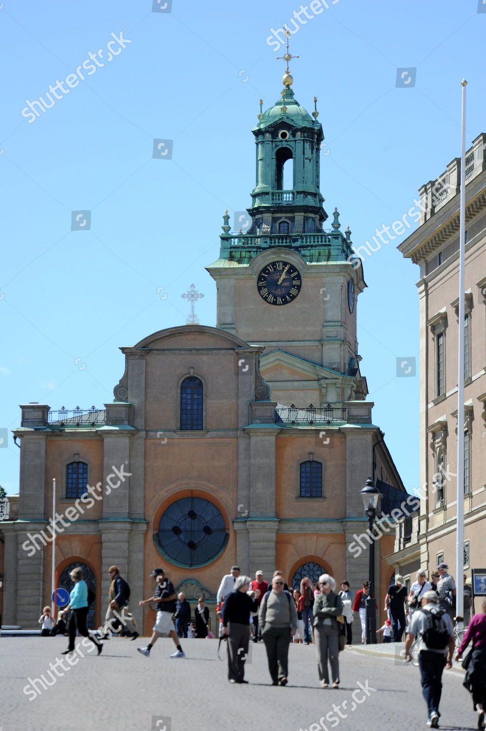 Cathedral Next Royal Palace Stockholm Sweden Editorial Stock Photo ...