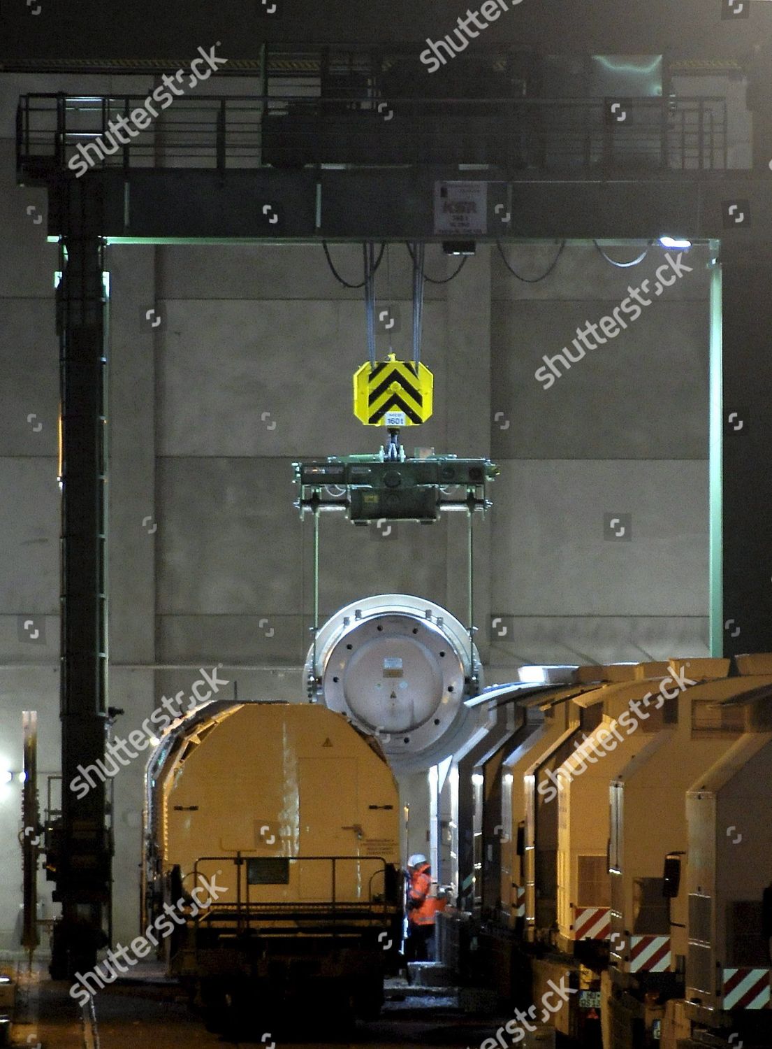 Castor Nuclear Waste Containers Loading Station Editorial Stock Photo ...