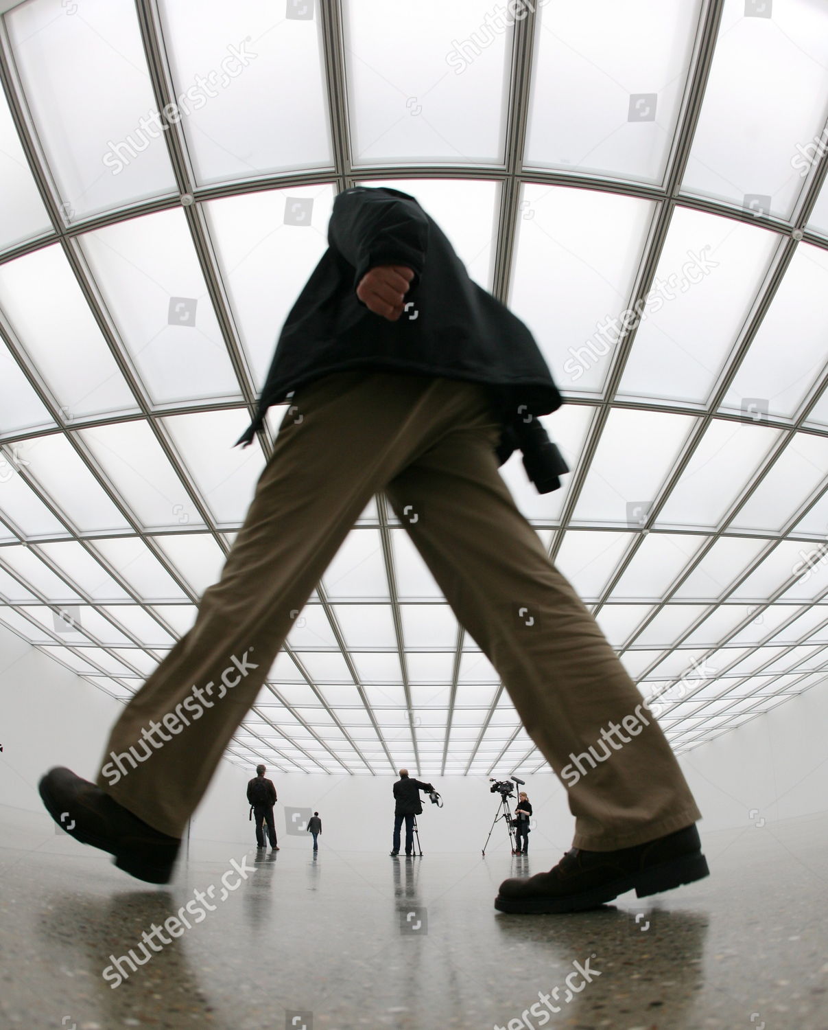 Man Walks Around New Building Museum Editorial Stock Photo - Stock ...