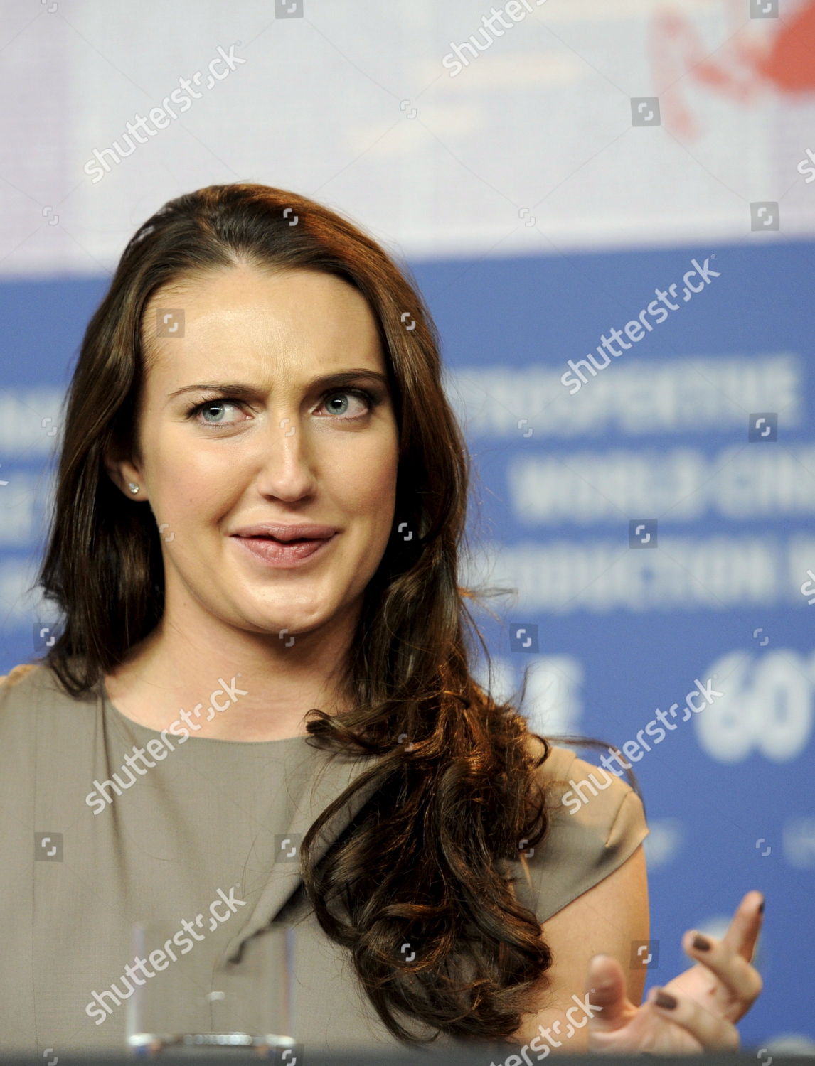 Actress Anna Anissimova Attends Press Conference Editorial Stock Photo ...