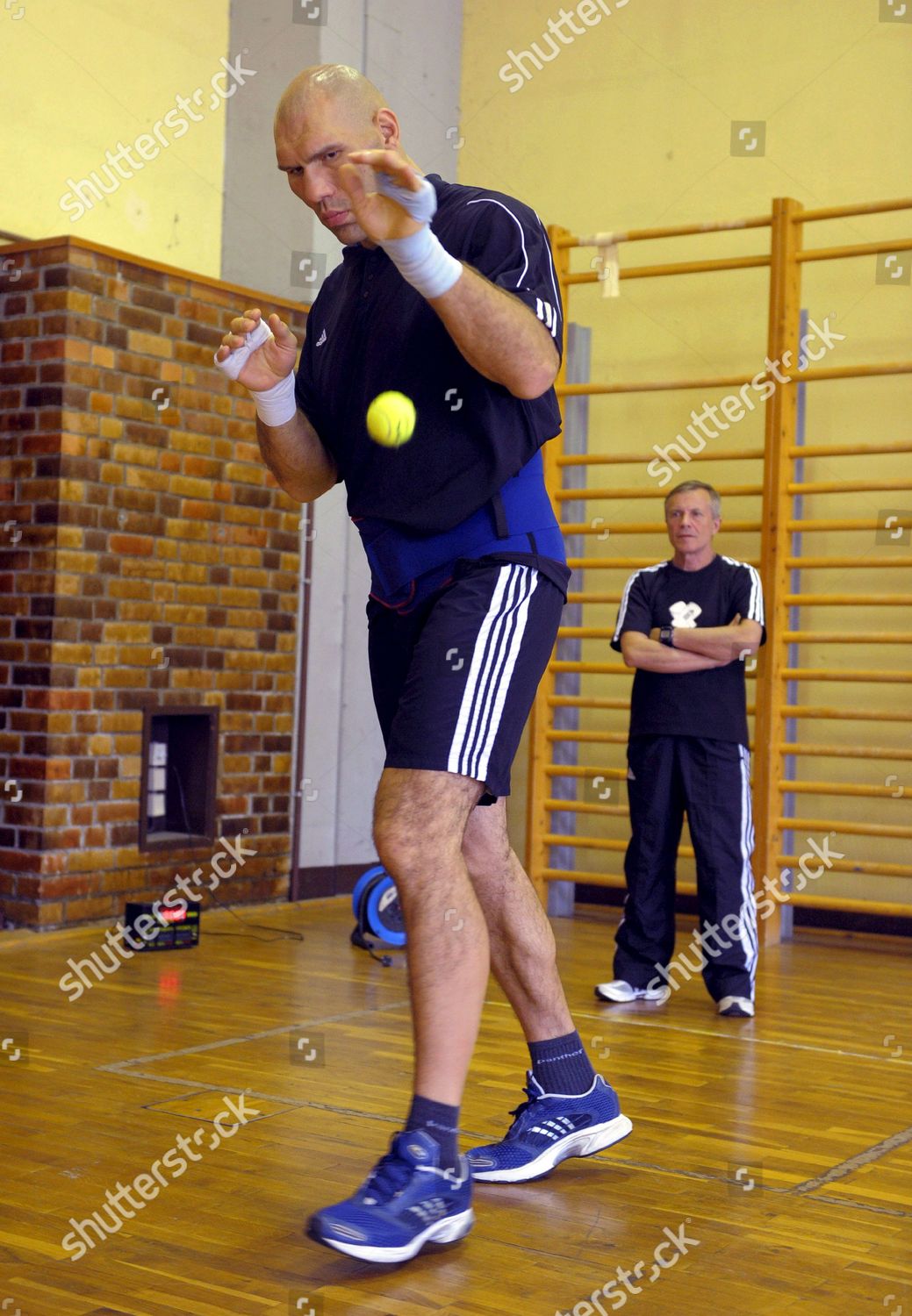 Russian Heavyweight Boxer Nikolai Valuev Trains Editorial Stock Photo ...