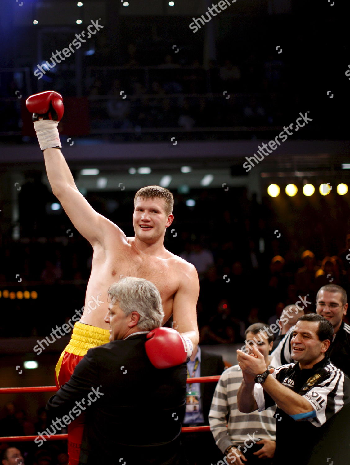 Ukranian Heavyweight Boxer Alexander Dimitrenko Reacts Editorial Stock ...