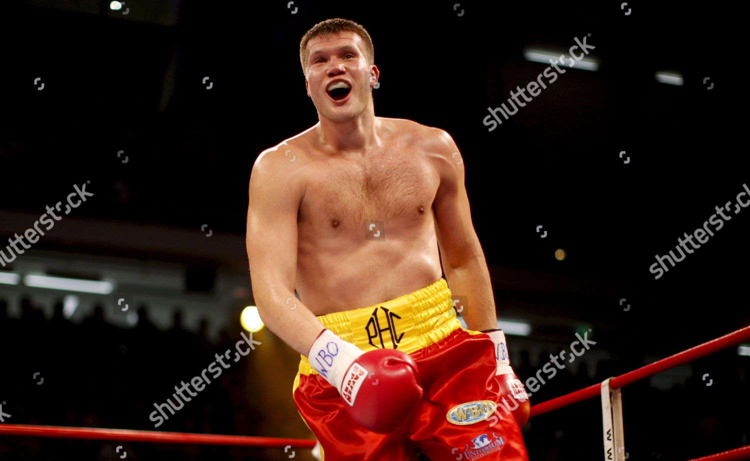 Ukranian Heavyweight Boxer Alexander Dimitrenko Reacts Editorial Stock ...