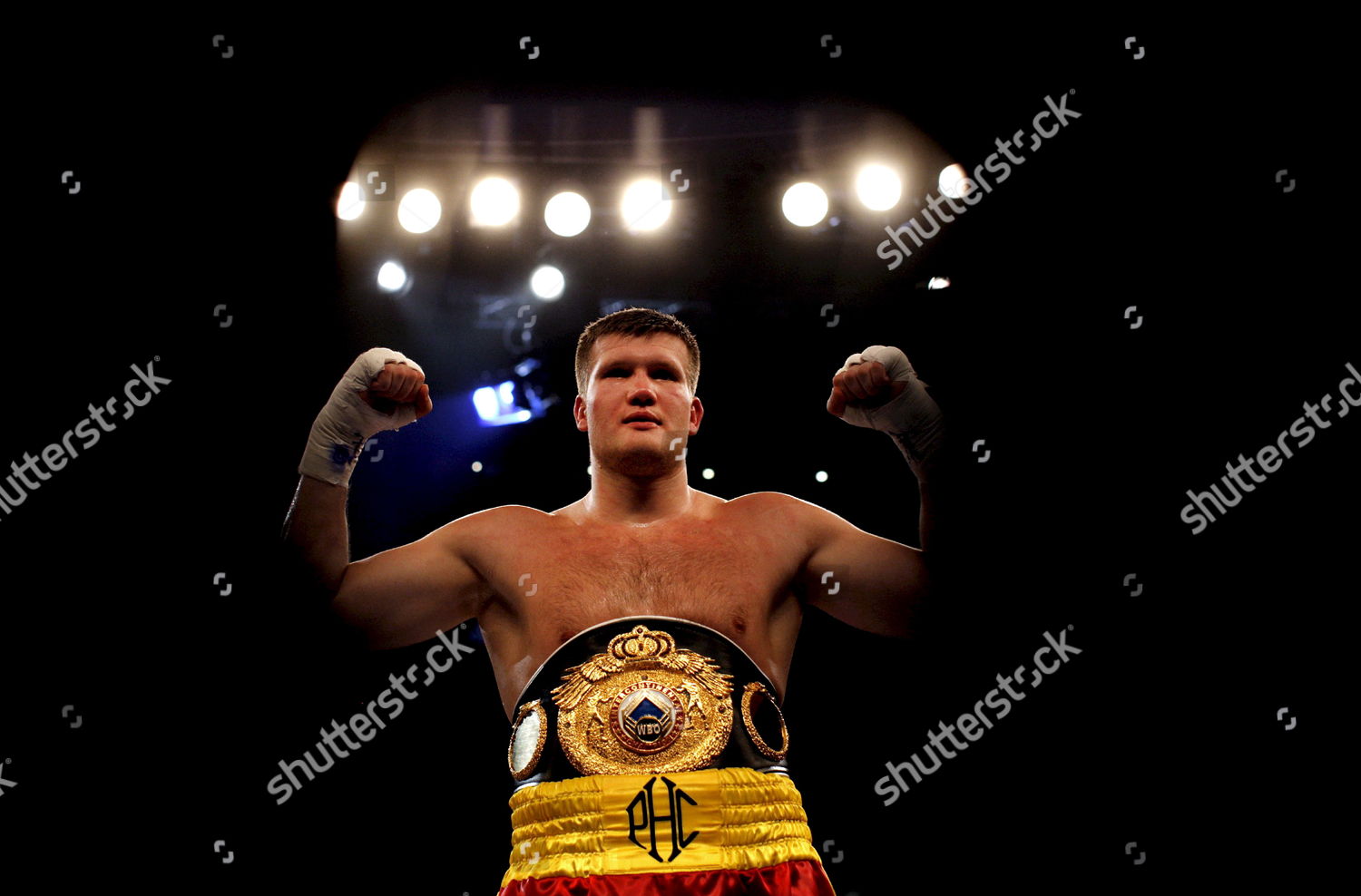 Ukranian Heavyweight Boxer Alexander Dimitrenko Reacts Editorial Stock ...