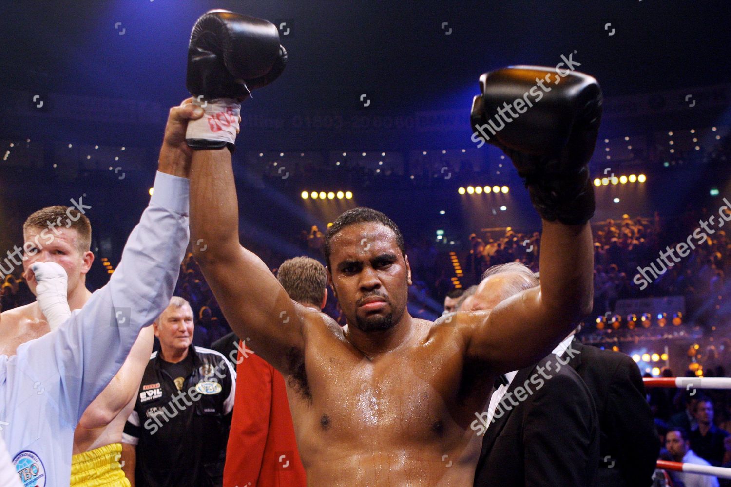 Us Heavyweight Boxer Eddie Chambers Celebrates Editorial Stock Photo ...