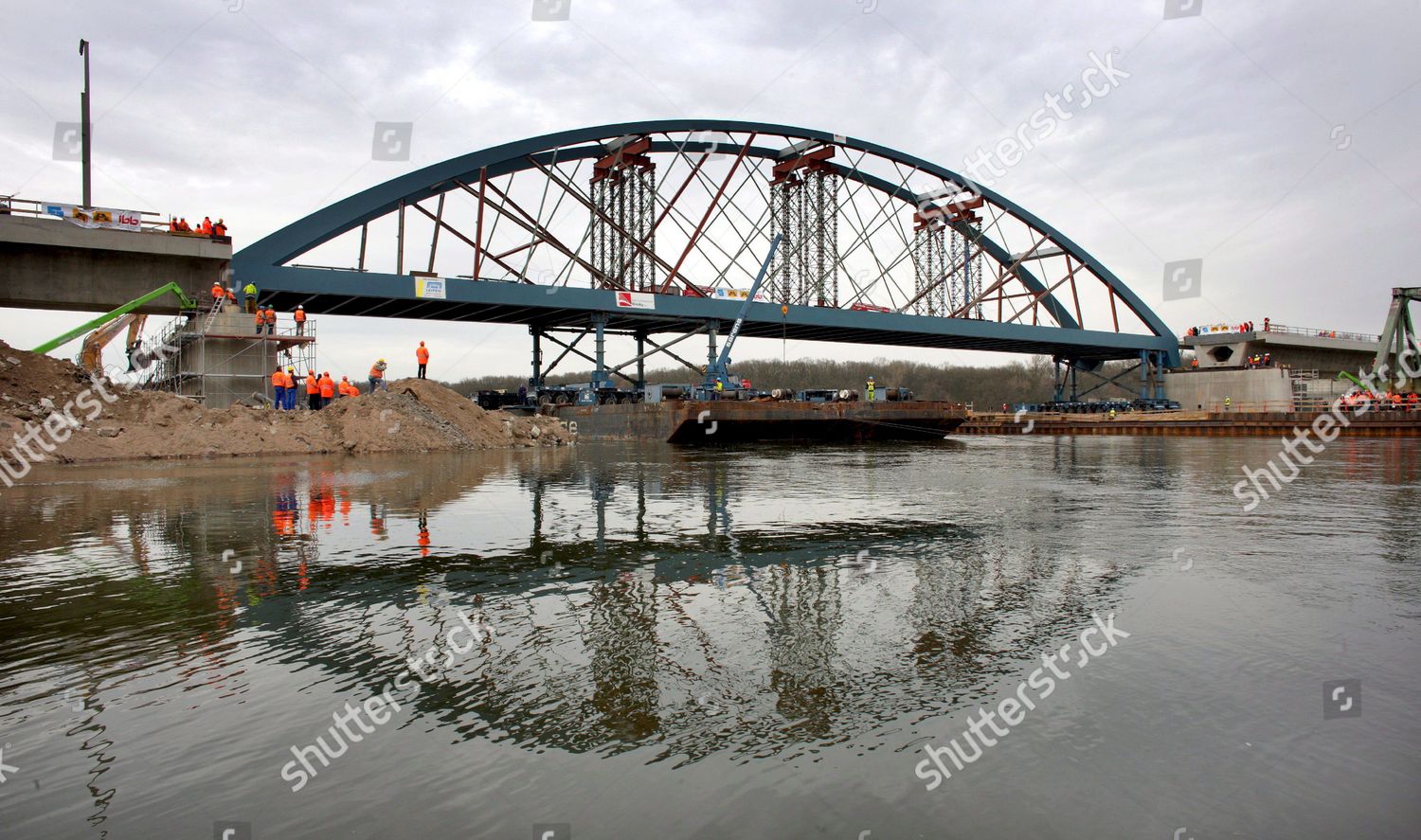 Photo Shows New Arched Railway Bridge Editorial Stock Photo - Stock ...