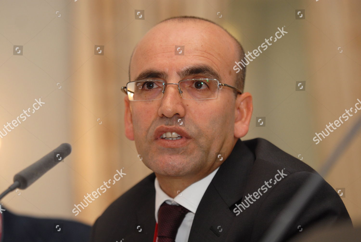 Turkish Finance Minister Mehmet Simsek Attends Editorial Stock Photo ...