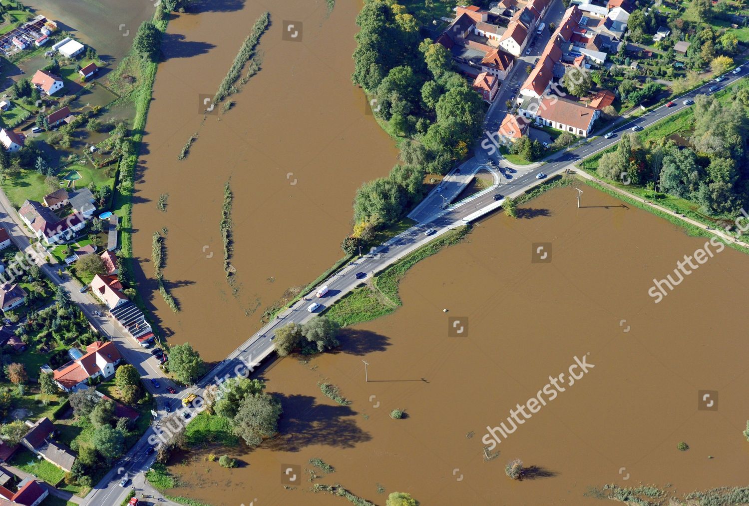 Aerial View Taken Airplane Shows Flooded Editorial Stock Photo - Stock ...
