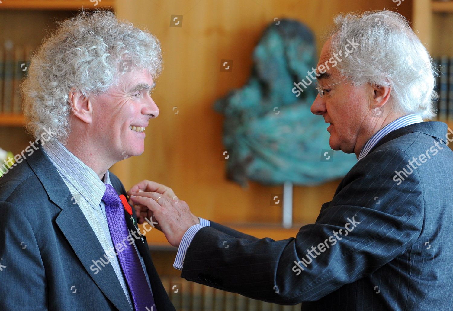 English Conductor Sir Simon Principal Conductor Editorial Stock Photo ...