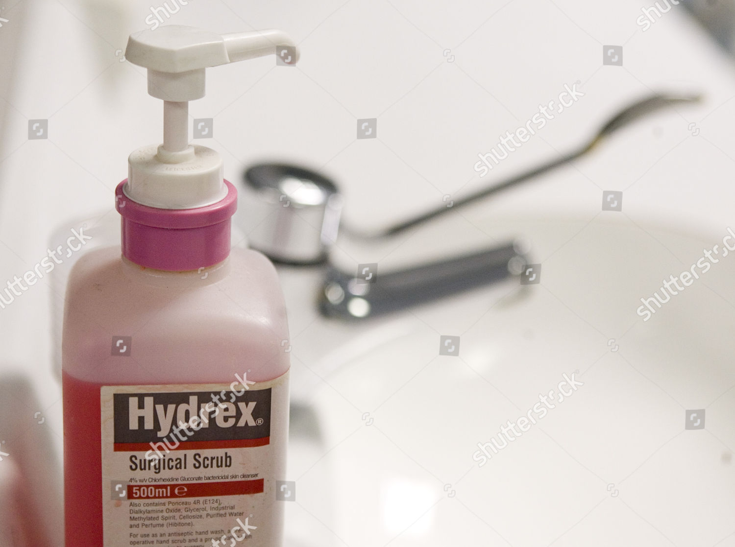 Surgical Scrub Washbasin Nhs Hospital London Editorial Stock Photo ...